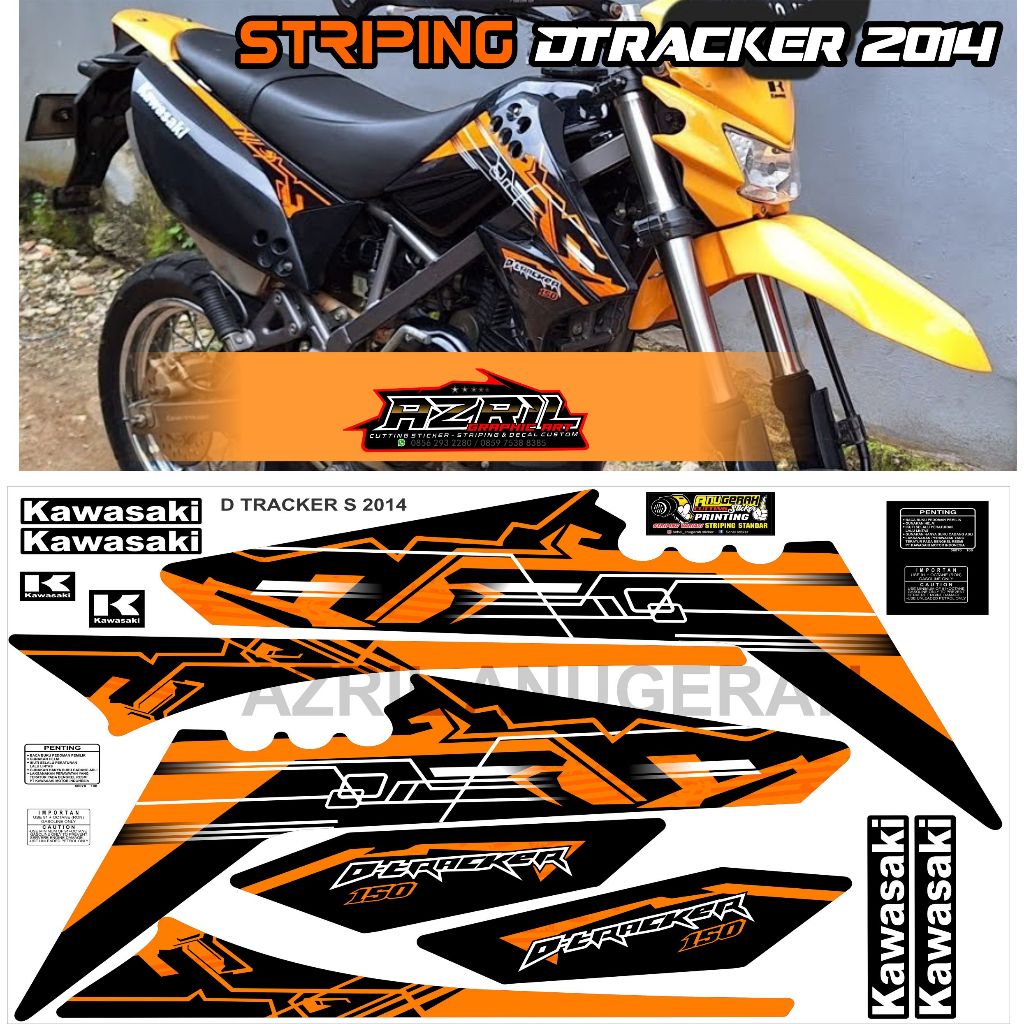 Jual Striping Dtracker OLD orange | Shopee Indonesia