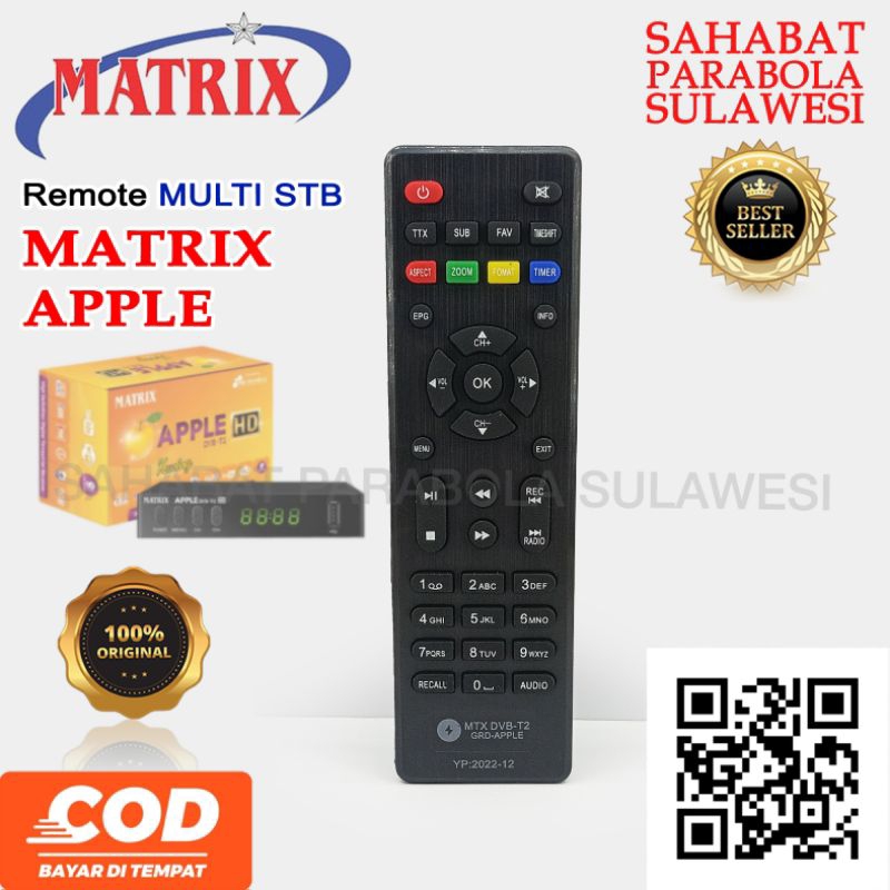 Jual REMOT MULTI STB MATRIX APPLE MERAH & APPLE KUNING | Shopee Indonesia