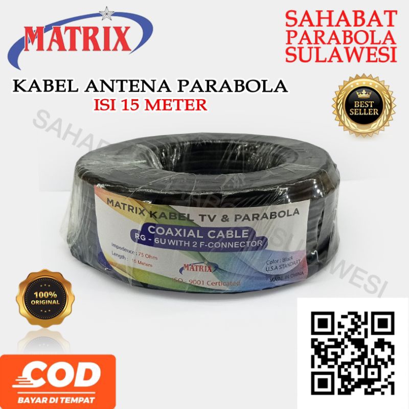 Jual KABEL PARABOLA ISI 15 METER | Shopee Indonesia