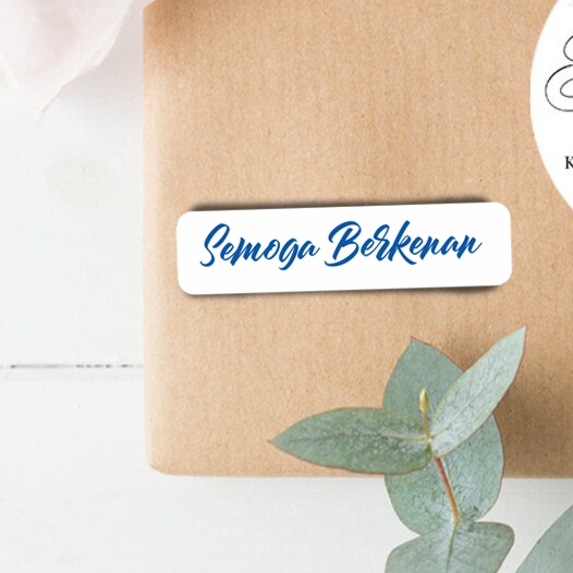 Jual Stiker Semoga Berkenan untuk acara Tasyakuran, Selamatan, dll ...