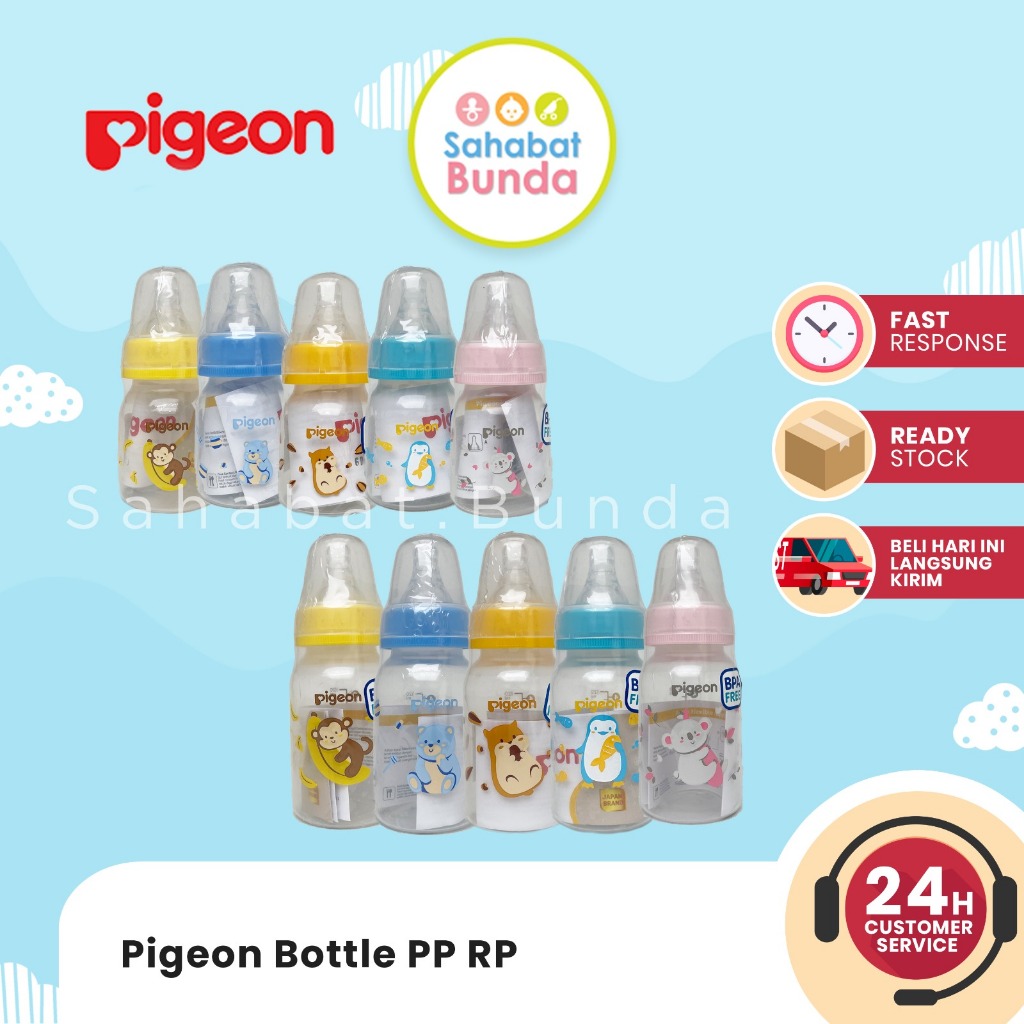 Jual PIGEON Botol PP RP Ulir Non Regulator Botol Susu Dot Anak Bayi Tanpa BOX | Shopee Indonesia
