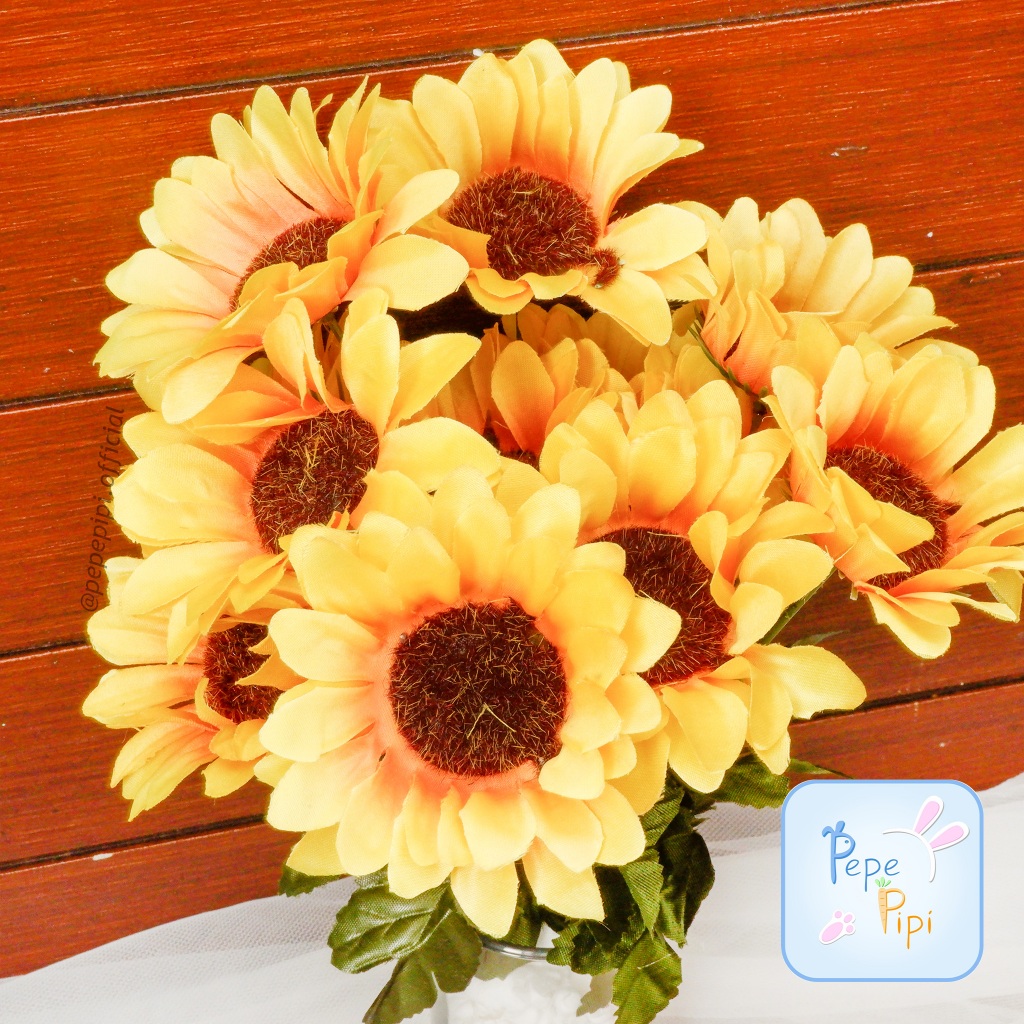 Jual Bunga Matahari Palsu / Sunflower / Bunga Artificial / Bunga Palsu ...