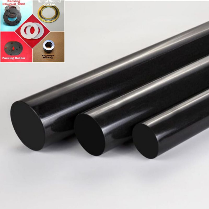 Jual Nylon Polythelene Batangan Hitam ( PE Rod ) Tebel 30mm x 60cm | Shopee Indonesia