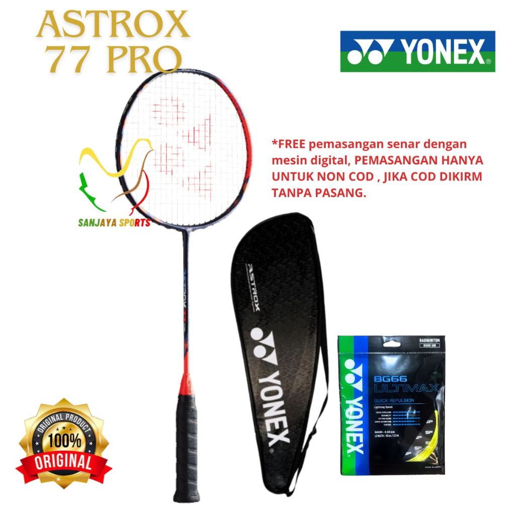 Jual RAKET YONEX BADMINTON BULUTANGKIS YONEX ASTROX 77 PRO ORIGINAL | Shopee Indonesia