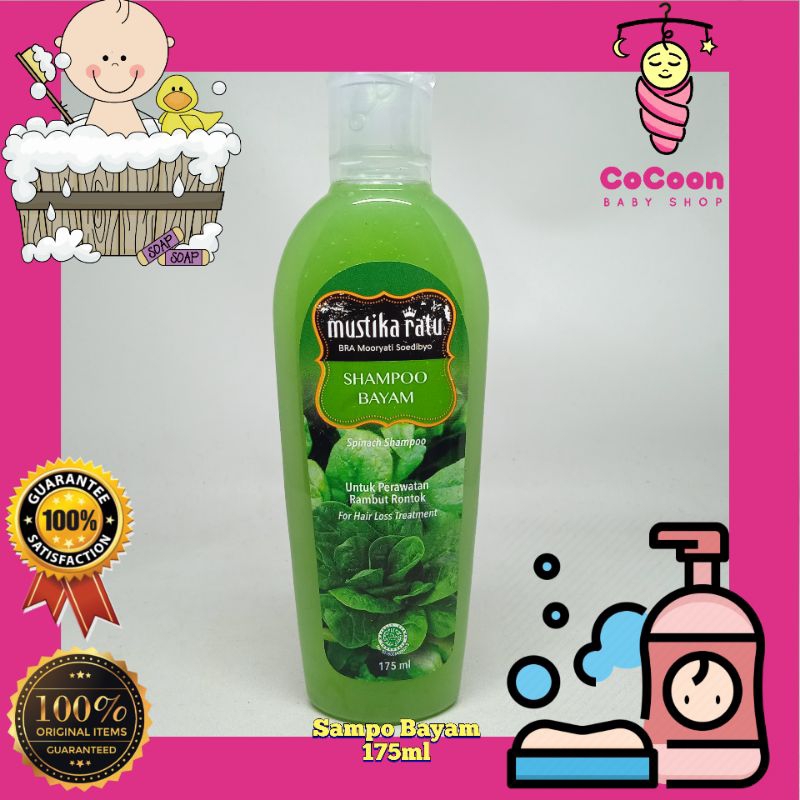 Jual Mustika Ratu Shampoo Sampoo Sampo Bayam 175 ml | Shopee Indonesia