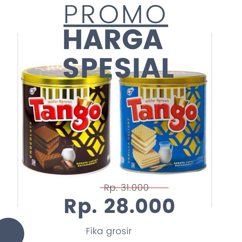 Jual TANGO WAFER TIN | KEMASAN KALENG 270g | WAFER RENYAH & LEMBUT ...