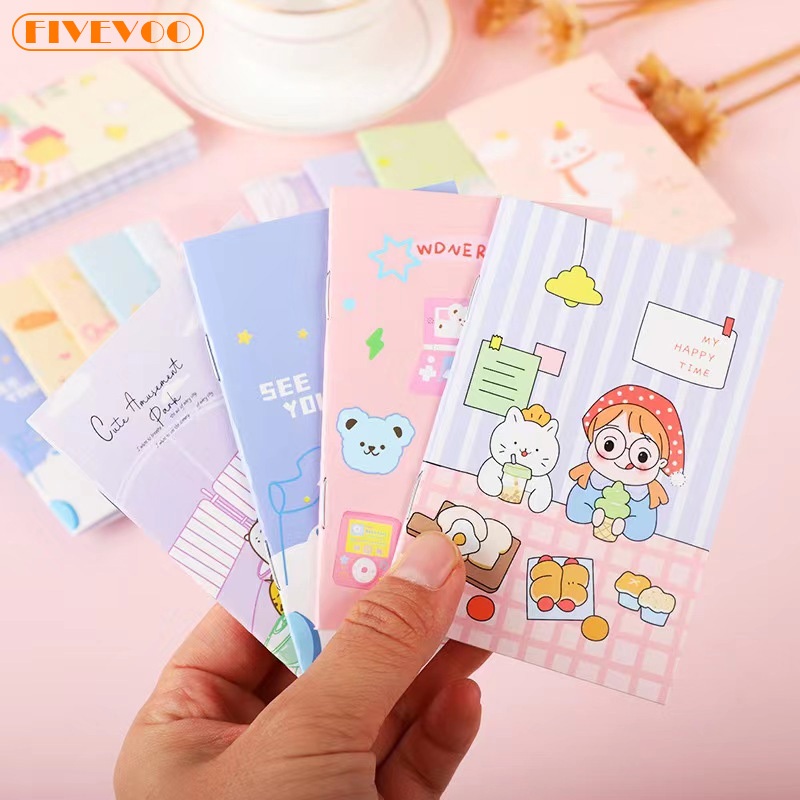 Jual Fivevoo Buku Tulis Mini Motif Kartun Notebook Mini Cartoon Buku