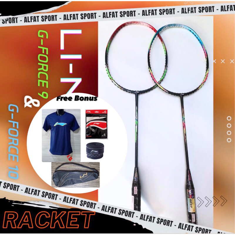 Jual Raket Lining G force 9, 10 Original | Shopee Indonesia