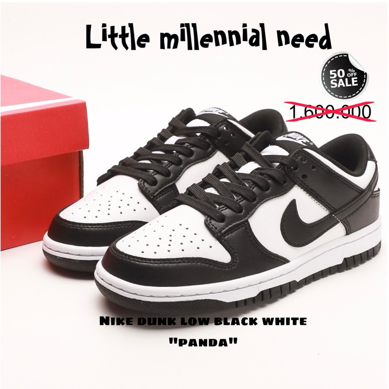 Jual Nike Dunk Low Classic Black White Retro 100% Original | Shopee ...
