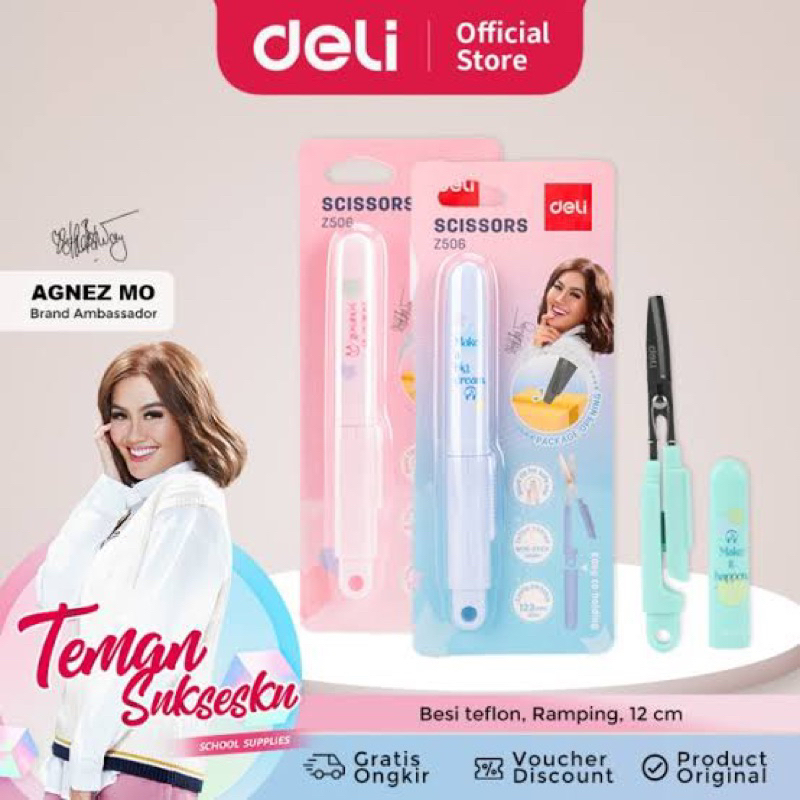 Jual Gunting Mini Portable DELI Z506 / Scissors (1 pcs) | Shopee Indonesia