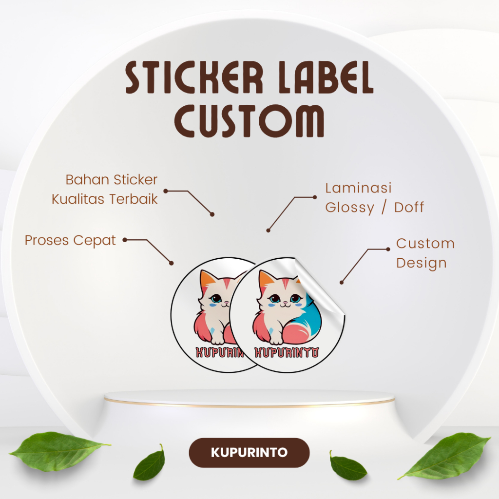 Jual STICKER LABEL PRODUK KEMASAN CUSTOM CHROMO HVS VINYL OLSHOP ...