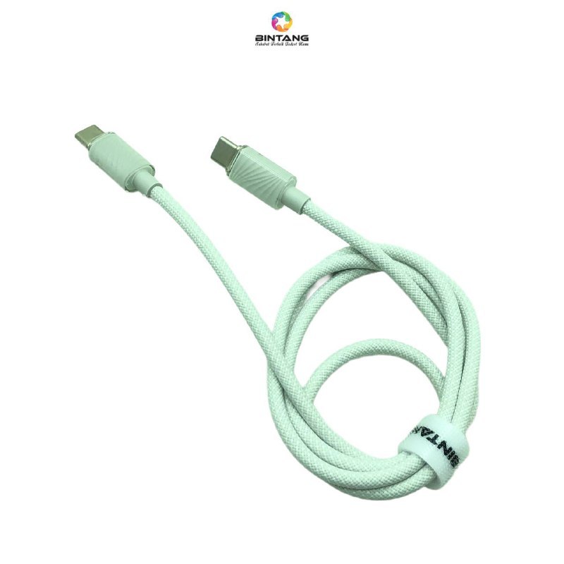Jual KABEL DATA BT JELLY 3 TYPE-C TO TYPE-C 5V/2.4A 1M | Shopee Indonesia