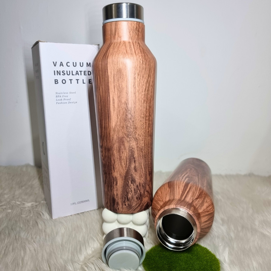 Jual CETAK GRAFIR [ KAYU ] Tumbler CICLE 500ml Termos Premium Stainless ...