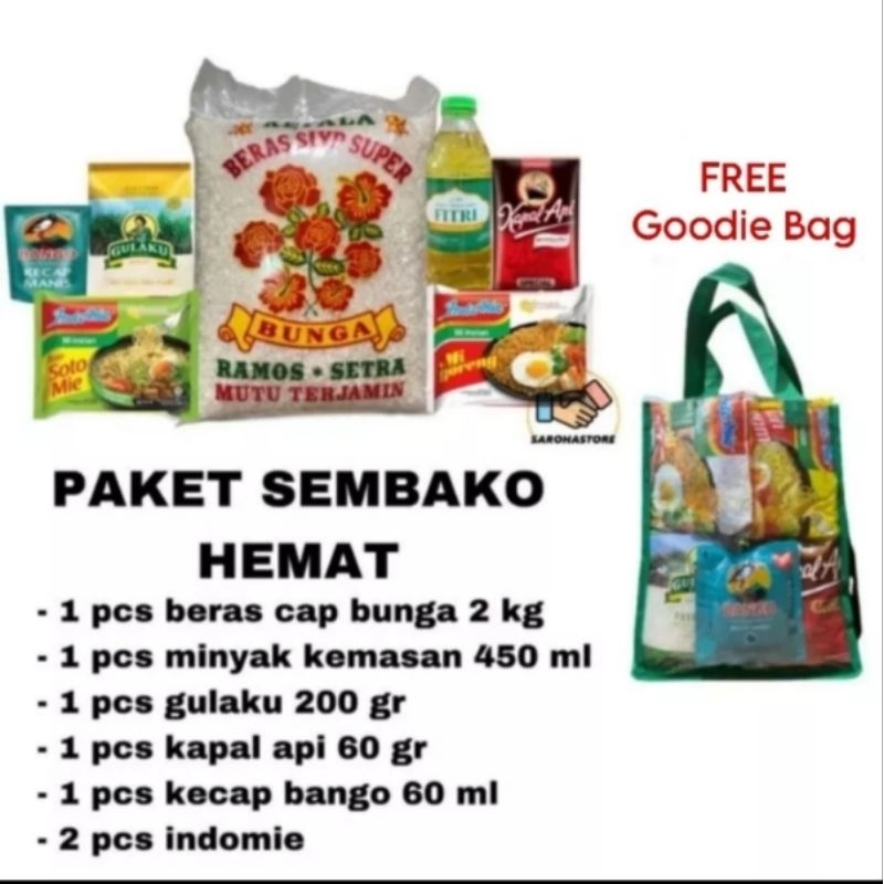 Jual Paket sembako hemat 100 pcs | Shopee Indonesia