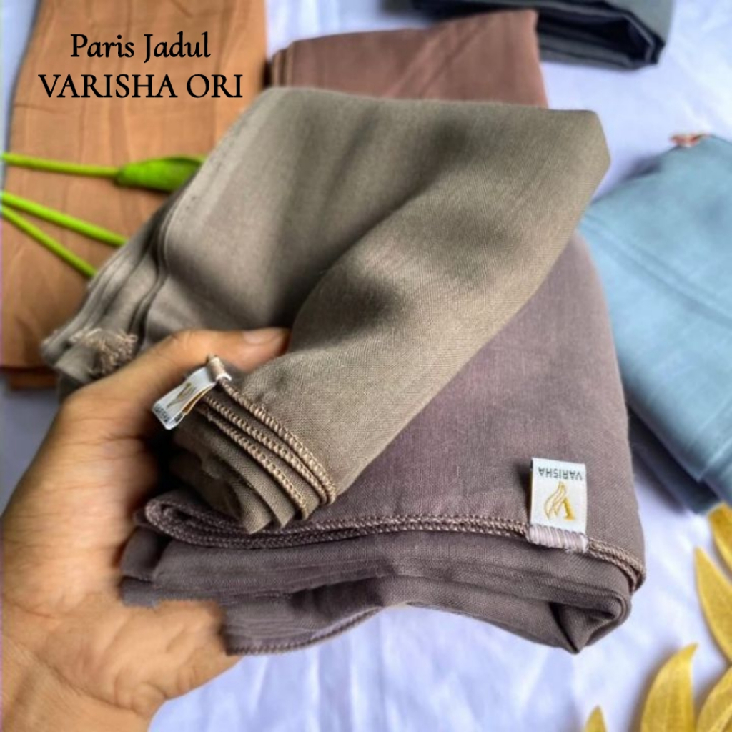 Jual Kerudung / Jilbab Segi Empat Paris Polos Jadul Varisha Ori ...