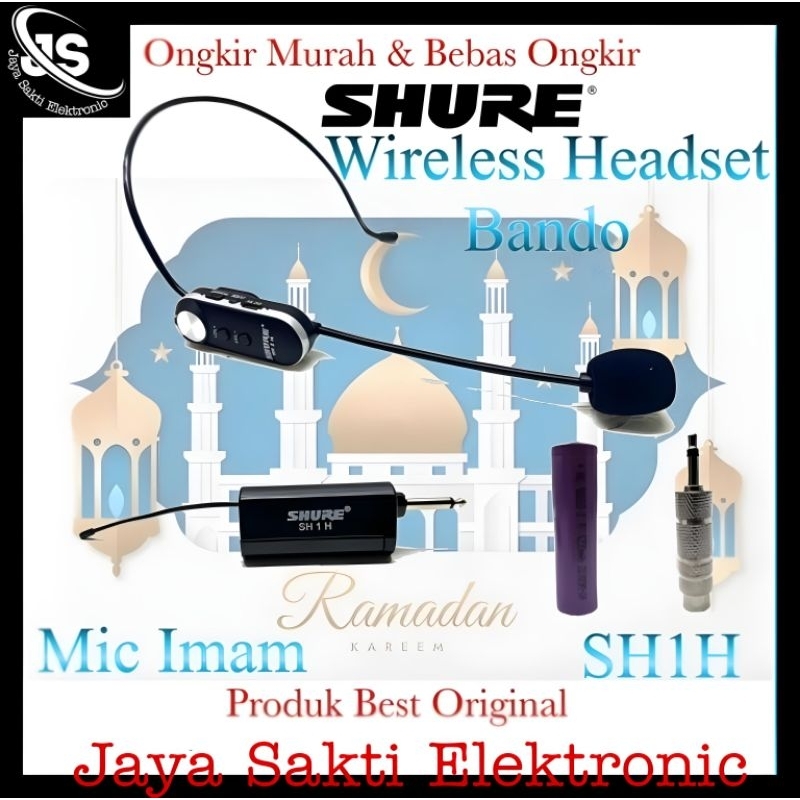 Jual Mic wireless headset Bando Imam Shuree SH1H vokal Hd Sh1 H ...