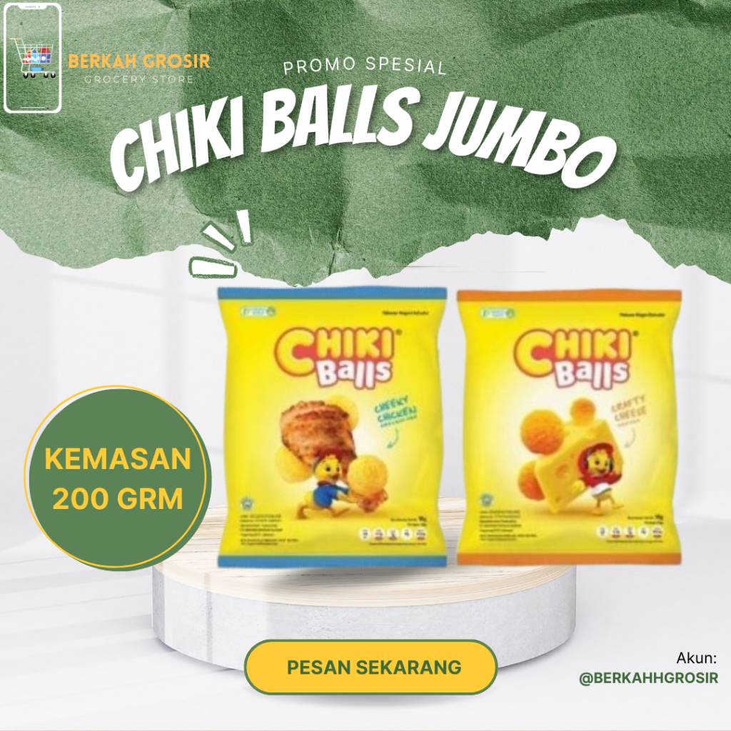 Jual CHIKI BALLS JUMBO 200GRM | Shopee Indonesia