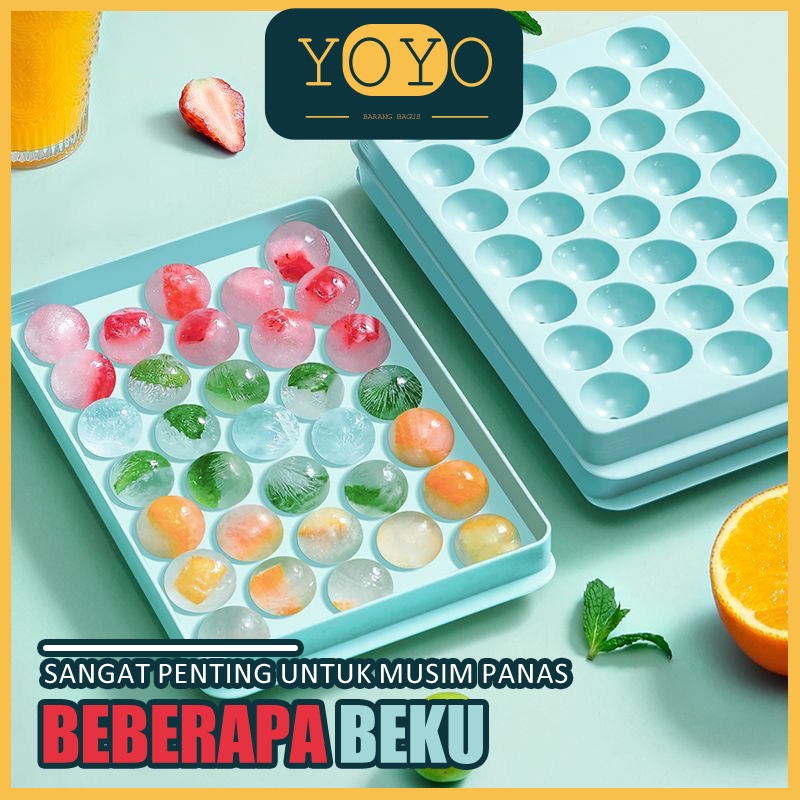 Jual Cetakan Es Batu Bulat 33 Grids Cetakan Jelly Bulat Dan Model ...