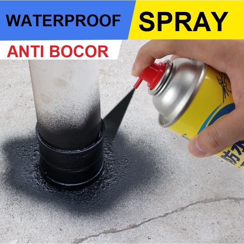 Jual SPRAY WATERPROOF ANTI BOCOR TAHAN AIR SELF SPRAYING/DINDING/ATAP ...
