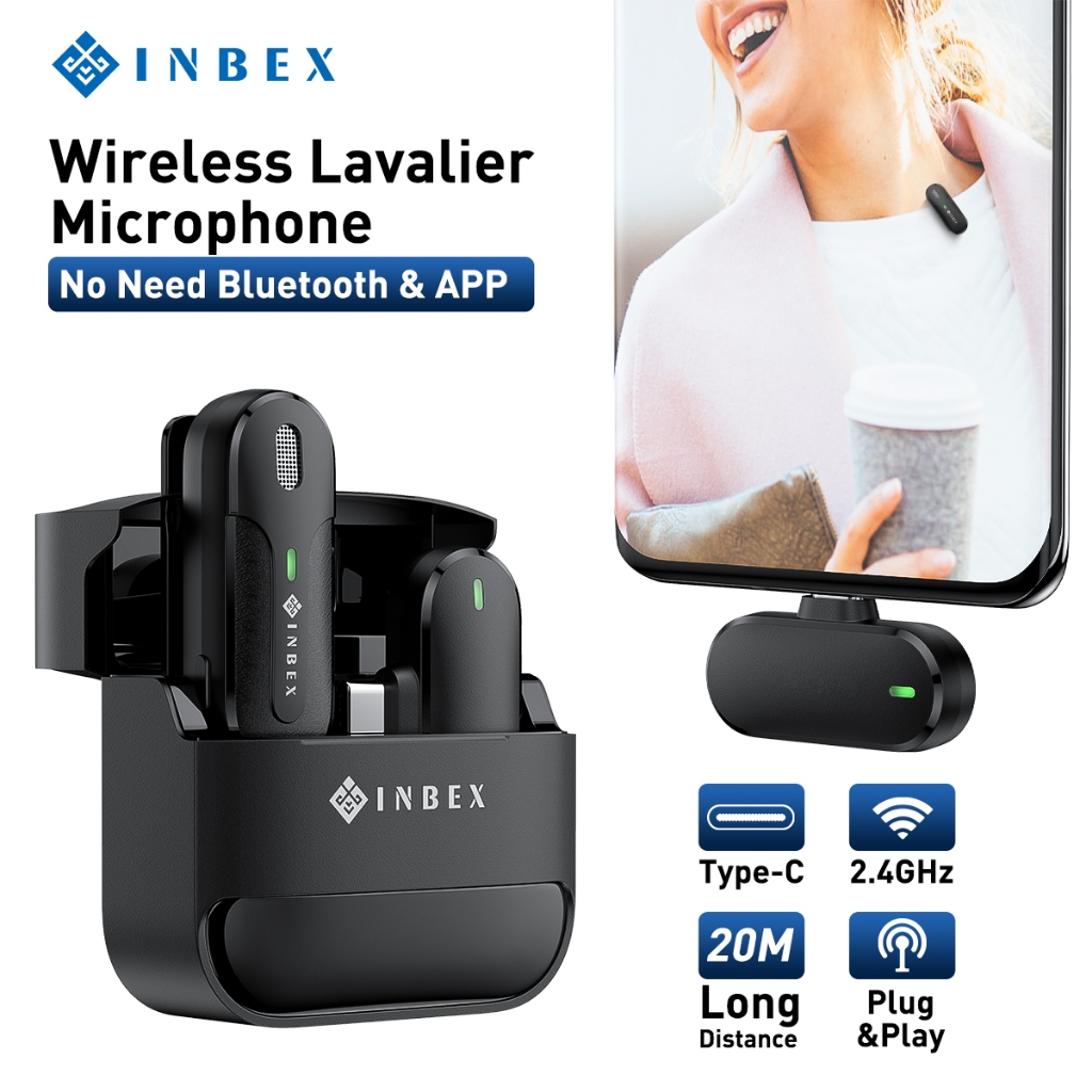 Jual 【Paket 】INBEX Wireless Mikrofon dengan Clip on/Wireless microphone ...