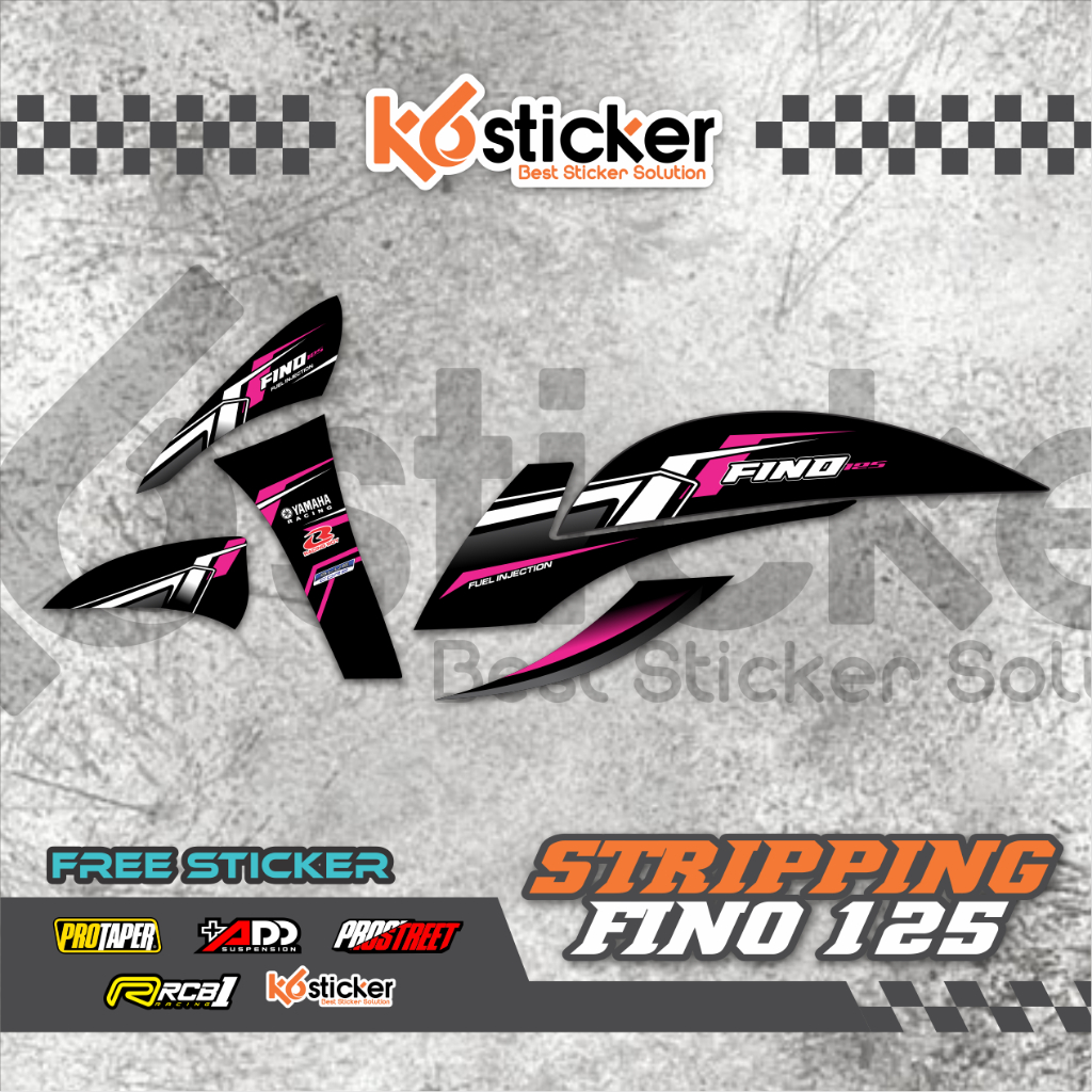 Jual Stiker Fino FI 125 Decal Striping Fino FI 125 Premium Racing ...
