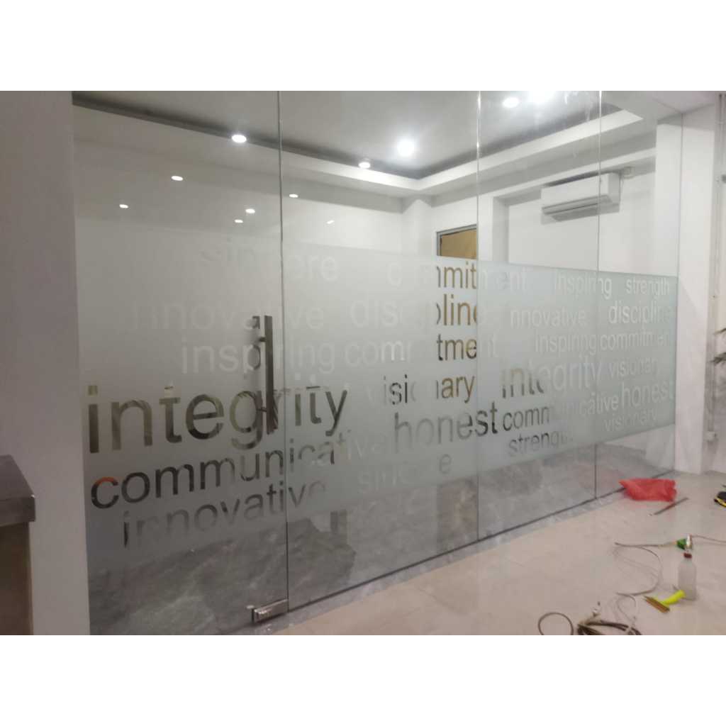 Jual Sticker Sandblast Custom Printing / Branding Stiker Kaca Sanblast ...