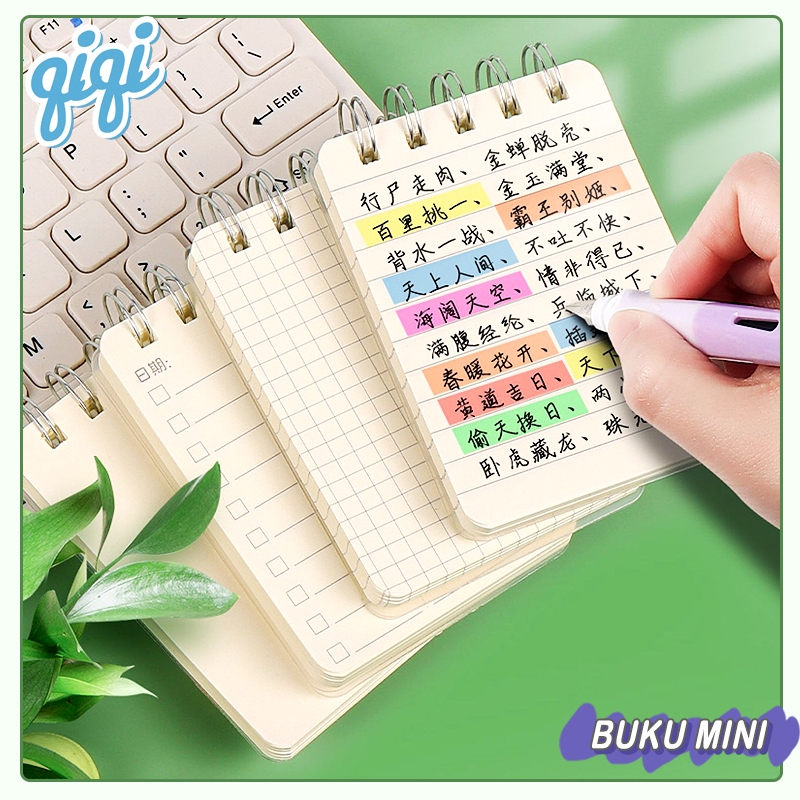 Jual BUKU MINI/NOTEBOOK RING MOTIF / BUKU CATATAN RING / BUKU TULIS ...