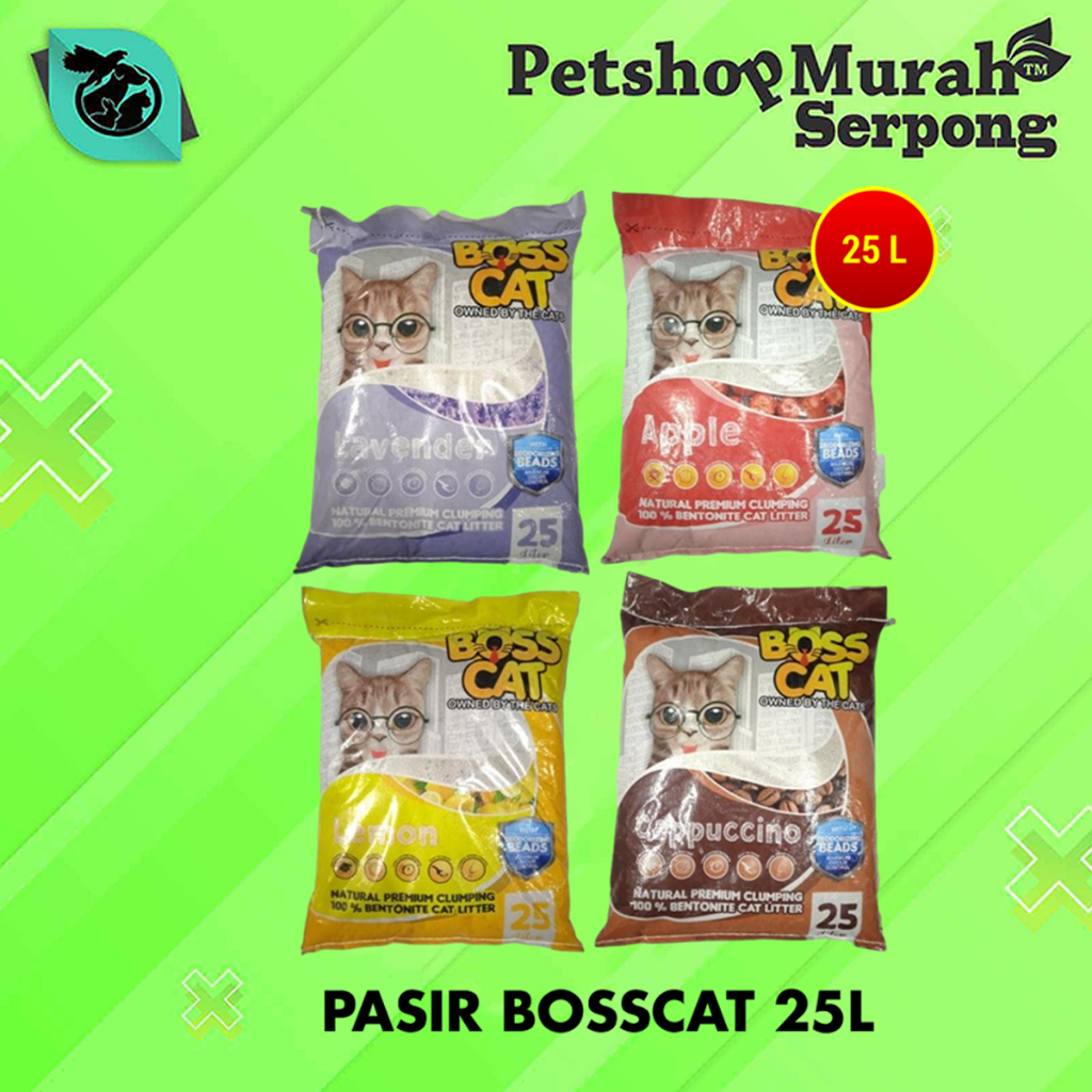 Jual Pasir Kucing Boss Cat Gumpal Wangi 25 Liter | Shopee Indonesia