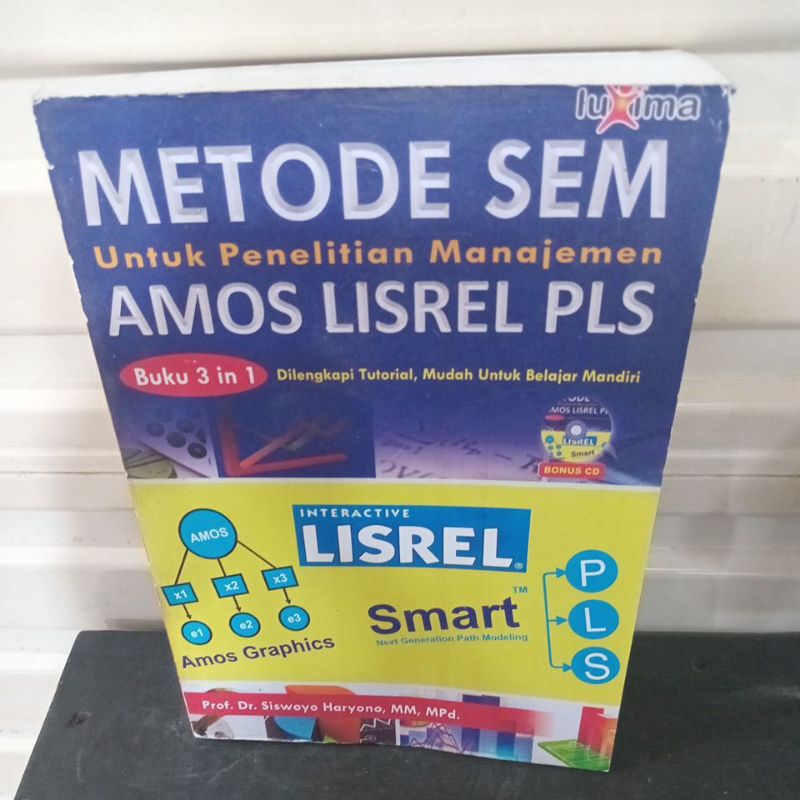 Jual metode sem untuk penelitian manajemen amos lisrel pls | Shopee ...