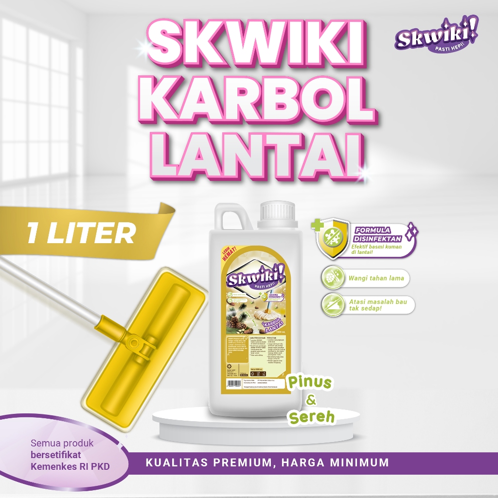 Jual SKWIKI! Sabun Pel Lantai Karbol Sereh & Pinus Jerigen 1L | Shopee ...