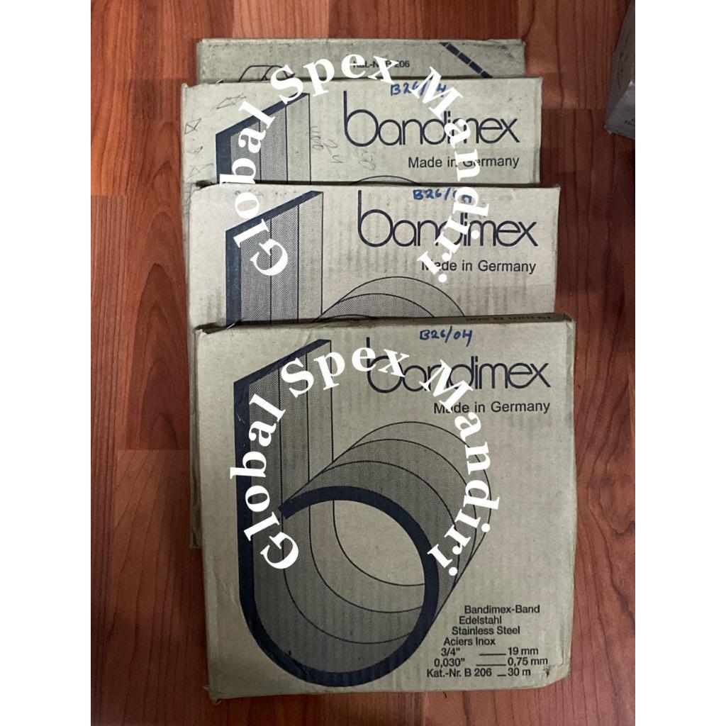 Jual BANDIMEX PLAT STRAPPING BAND 3/4 INCH x 30 METER STAINLESS STEEL ...