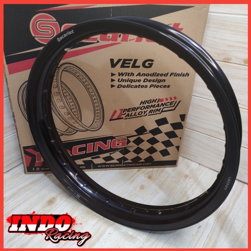 Jual Velg Pelek Ring 18 Lebar 160 185 215 Scarlet Racing Model TK ...