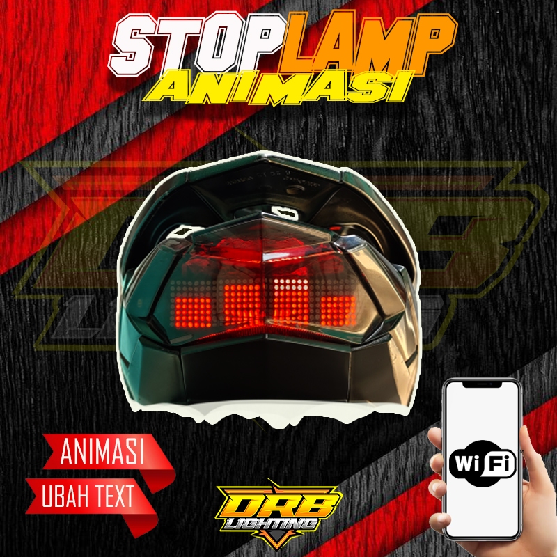 Jual Lampu Running Vario Lampu Stoplamp Running Text Beat deluxe Aerox ...