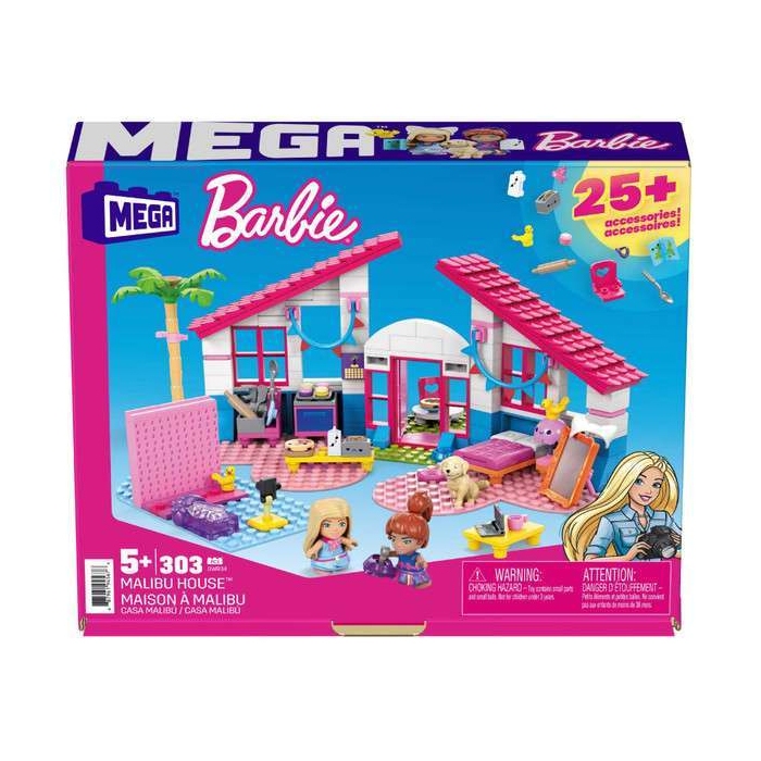 Jual MEGA Barbie Playset Malibu Dream House Building Toys | Shopee ...