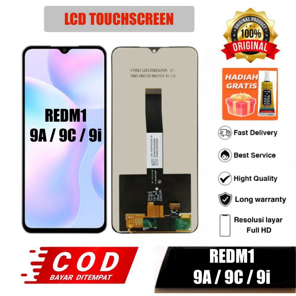 Jual LCD TOUCHSCREEN REDMI 9A/9C/9i FULLSET ORIGINAL + LEM | Shopee ...