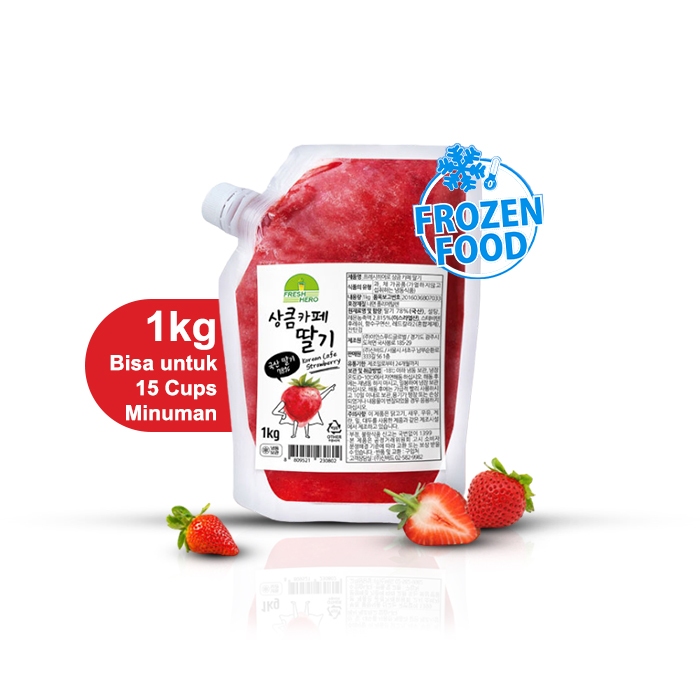 Jual FRESH HERO Korean Cafe Strawberry 1kg | Shopee Indonesia