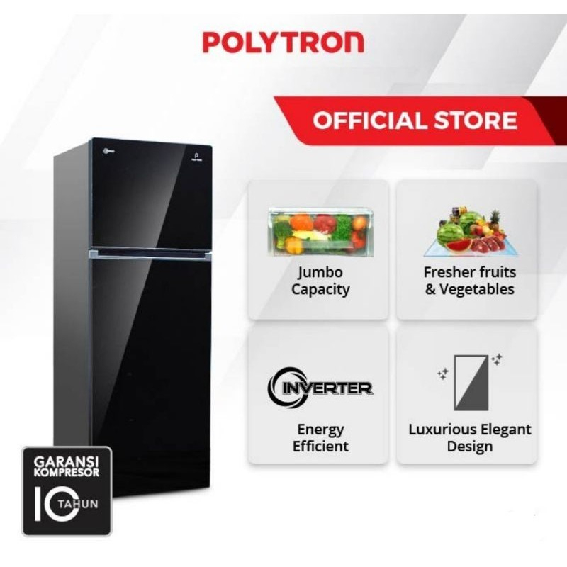 Jual LEMARI ES POLYTRON PRW 25VX / POLYTRON KULKAS 2 PINTU BELLEZA ...