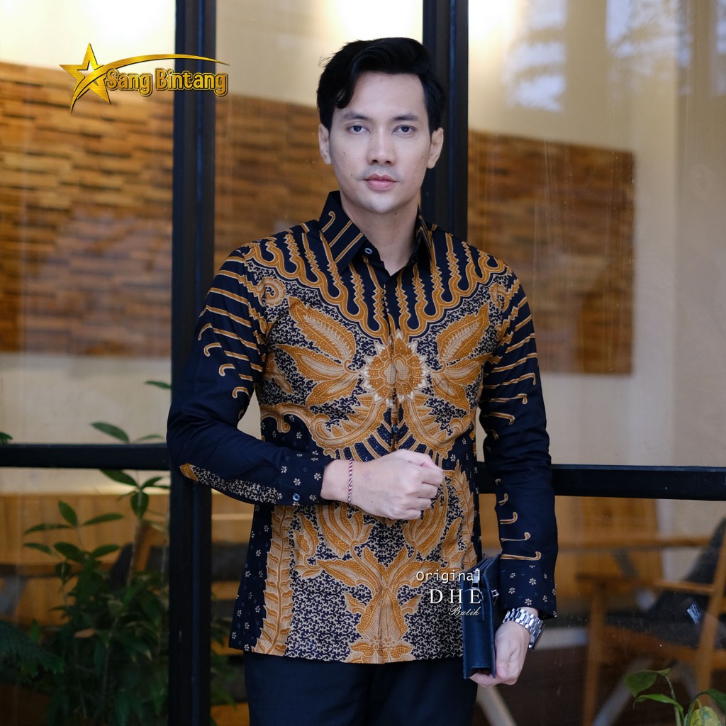 Jual Batik Sang Bintang Batik Pria Slimfit Motif Praba Wicaksana Kemeja ...