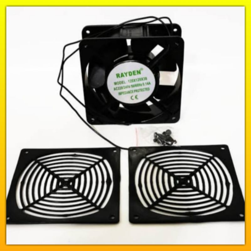 Jual FAN KIPAS AC 220V 12x12 / FAN AC 220 VOLT 12CM | Shopee Indonesia