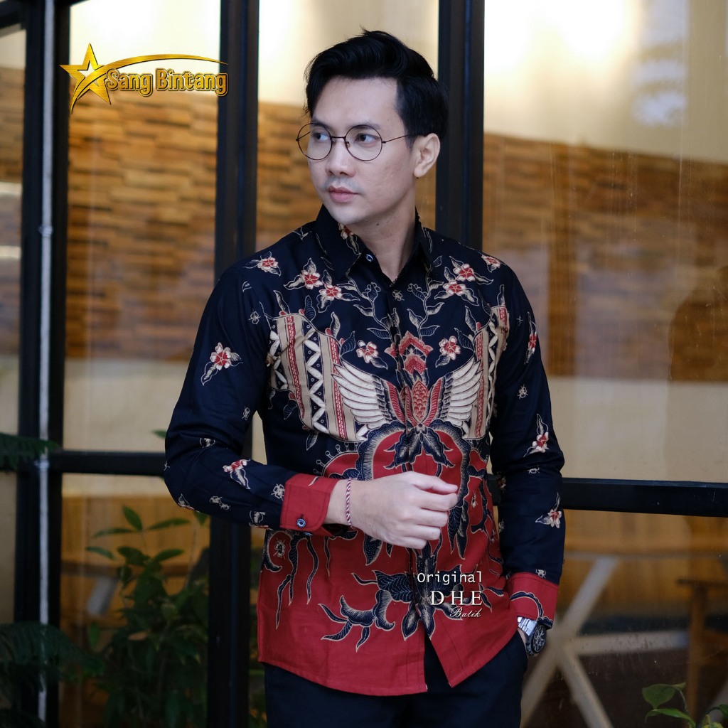 Jual Batik Sang Bintang Batik Pria Slimfit Motif Garuda Prabangkara ...