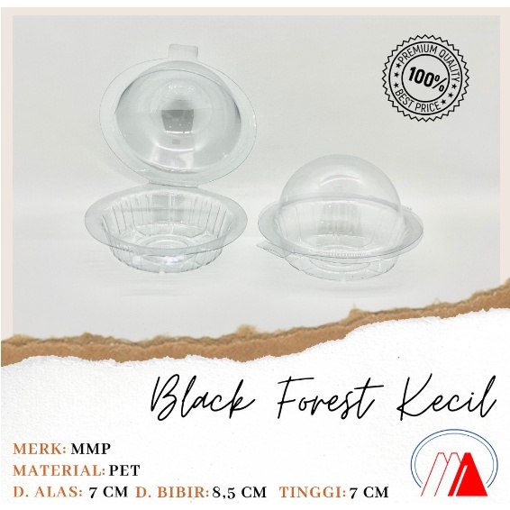 Jual [ISI 50] mika kue tart mini / cake tray black forest kecil ...