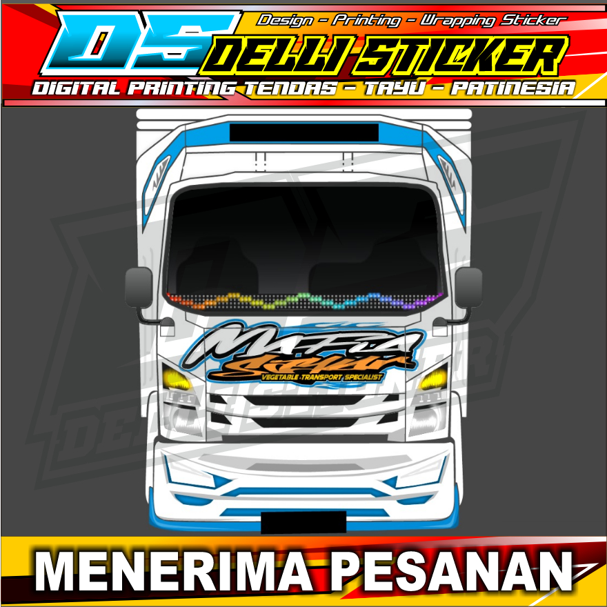 Jual Stiker Decal Print Kabin Depan Truk Isuzu Giga - Mafia Sayur ...