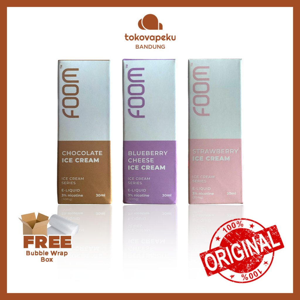 Jual FOOM ICE CREAM SALTNIC SERIES 30MG FOOM BEVERAGE 30ML ORIGINAL by ...