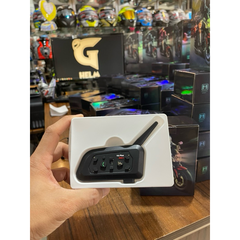 Jual EJEAS V6 PLUS Intercom Helm 6 Riders Bluetooth Interkom Helmet ...