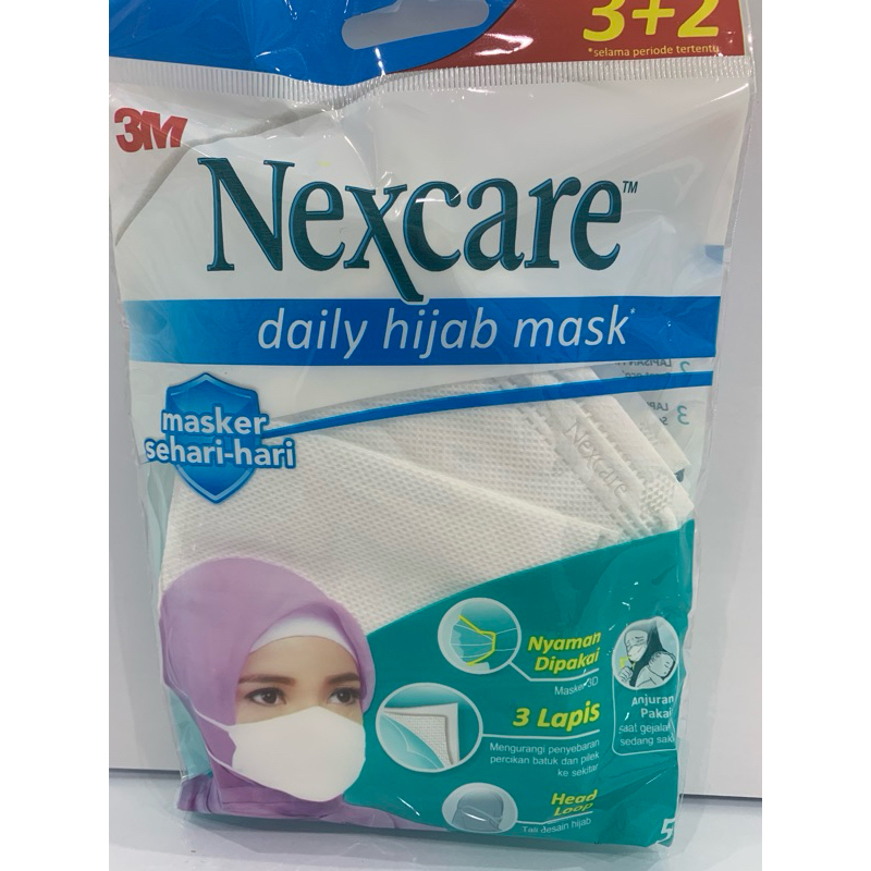 Jual Nexcare Daily Hijab Mask isi 3 / masker kesehatan / face mask ...