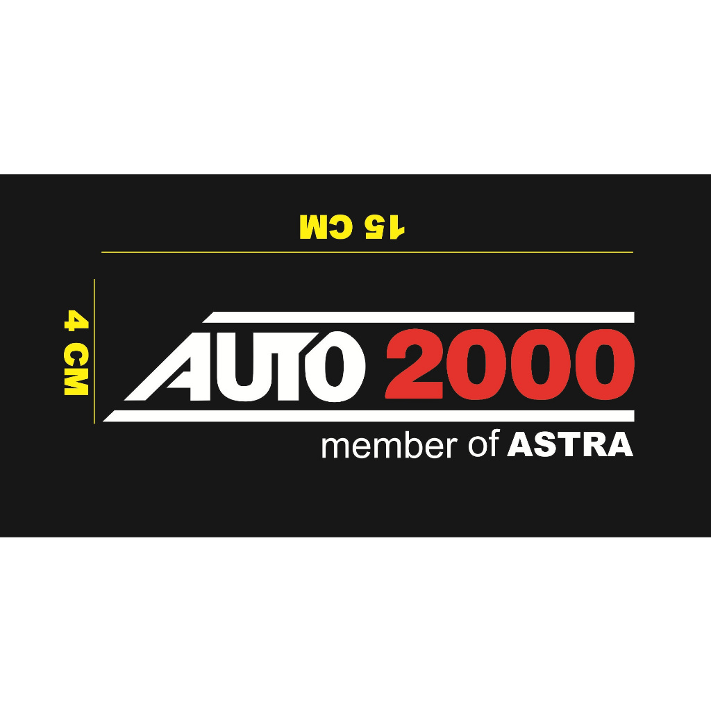 Jual cutting sticker toyota auto 2000 dan member of astra | Shopee ...