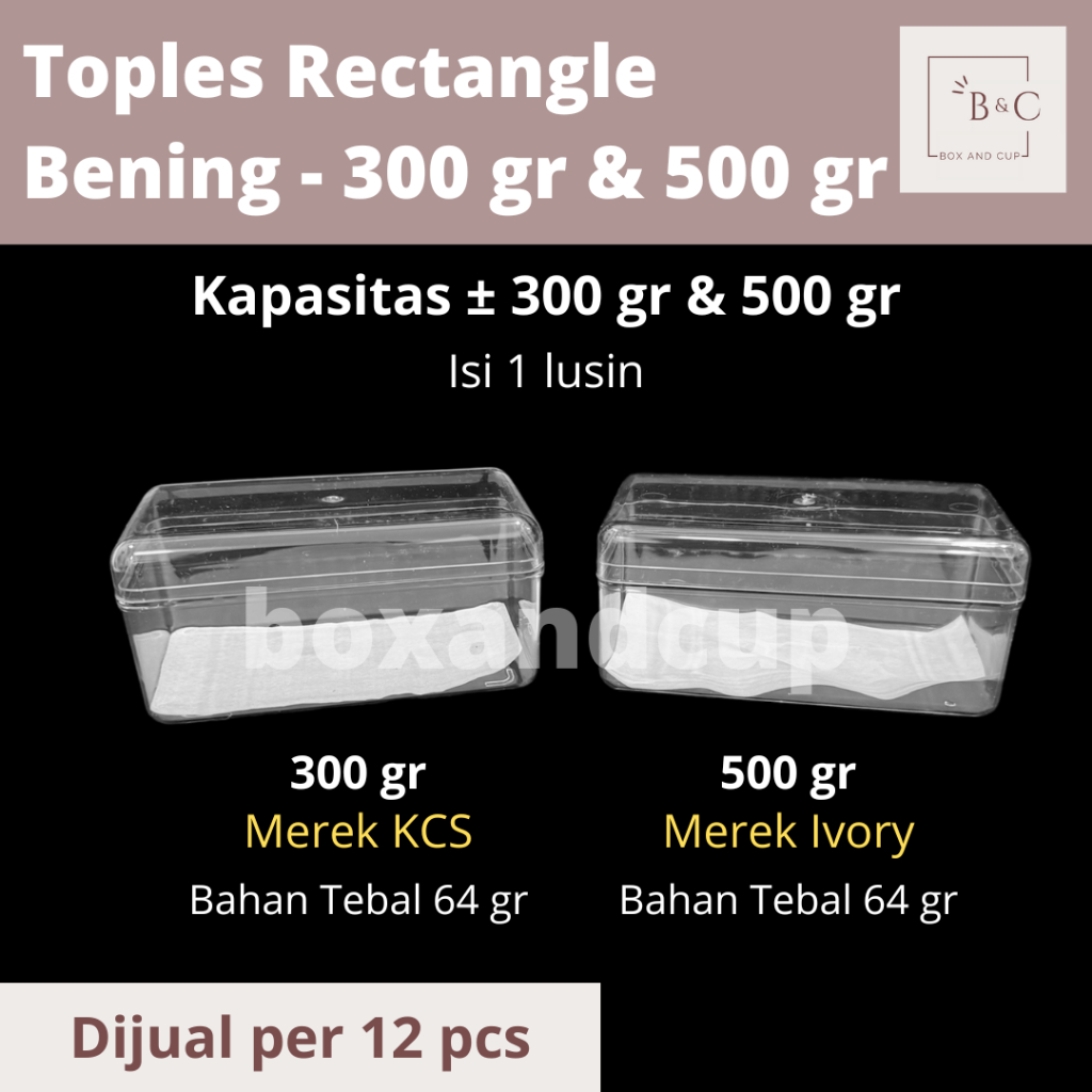 Jual Toples / Topless RECTANGLE Kue Kering / Stopless Persegi Mika ...