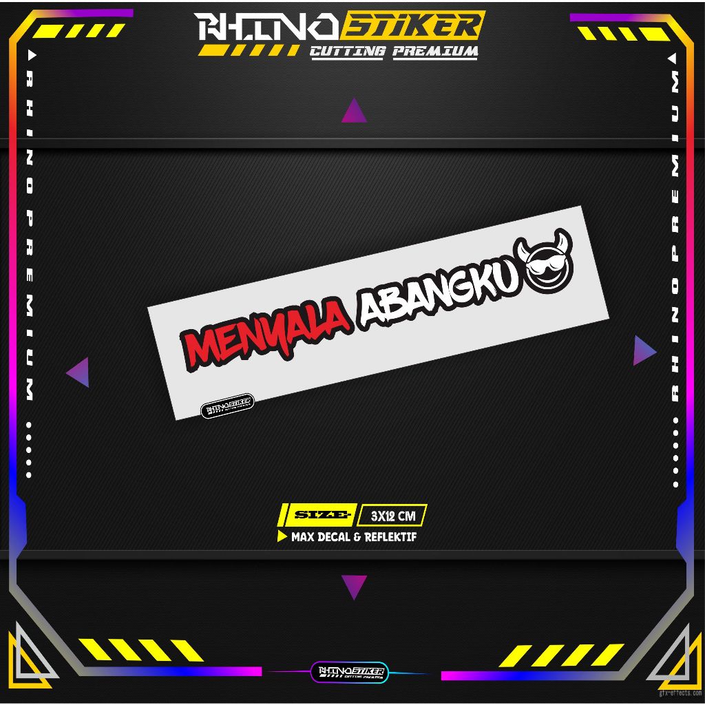 Jual Stiker MENYALA ABANGKU Stiker Cutting | Shopee Indonesia