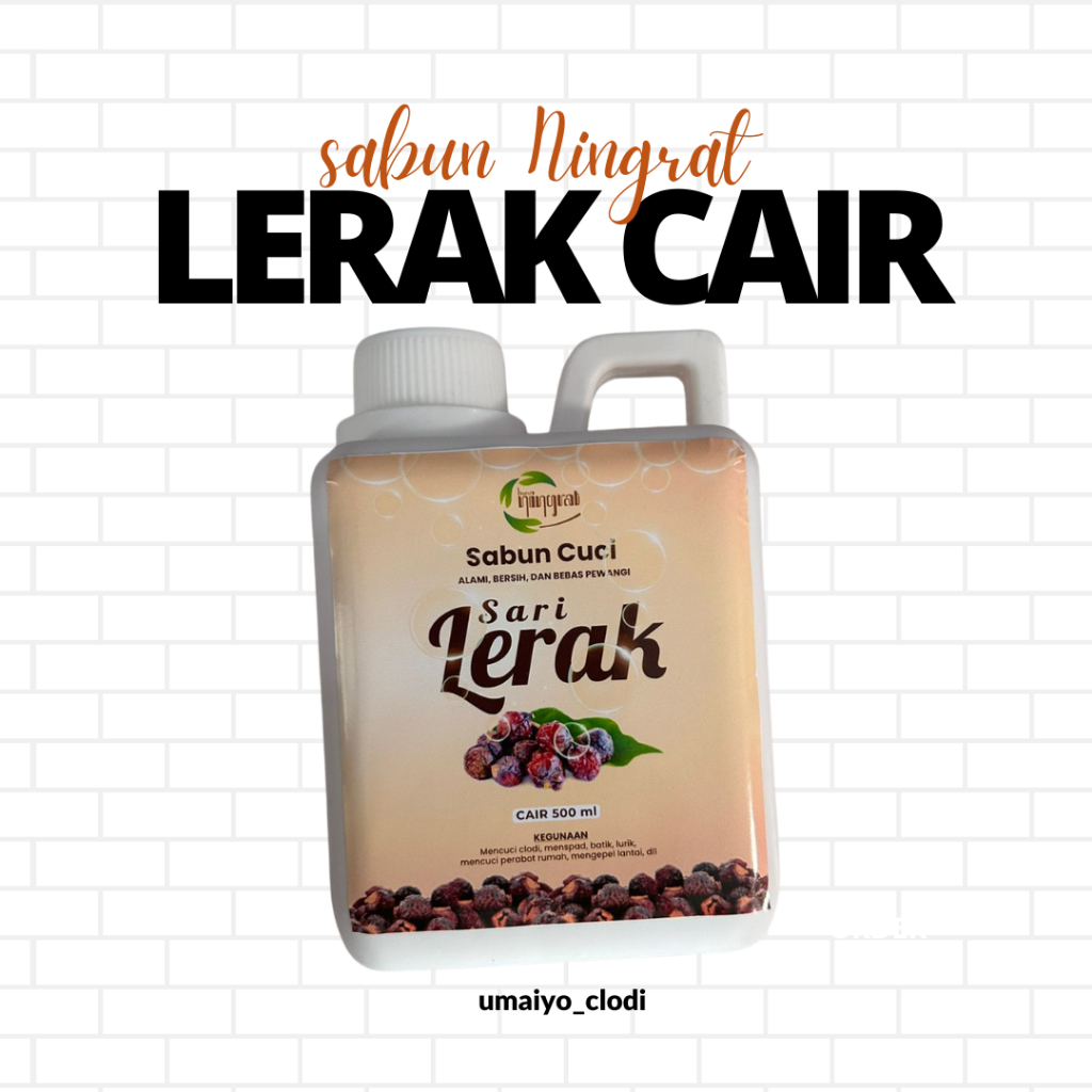 Jual Sabun Lerak Cair Ningrat - Sabun alami untuk cuci pakaian clodi ...