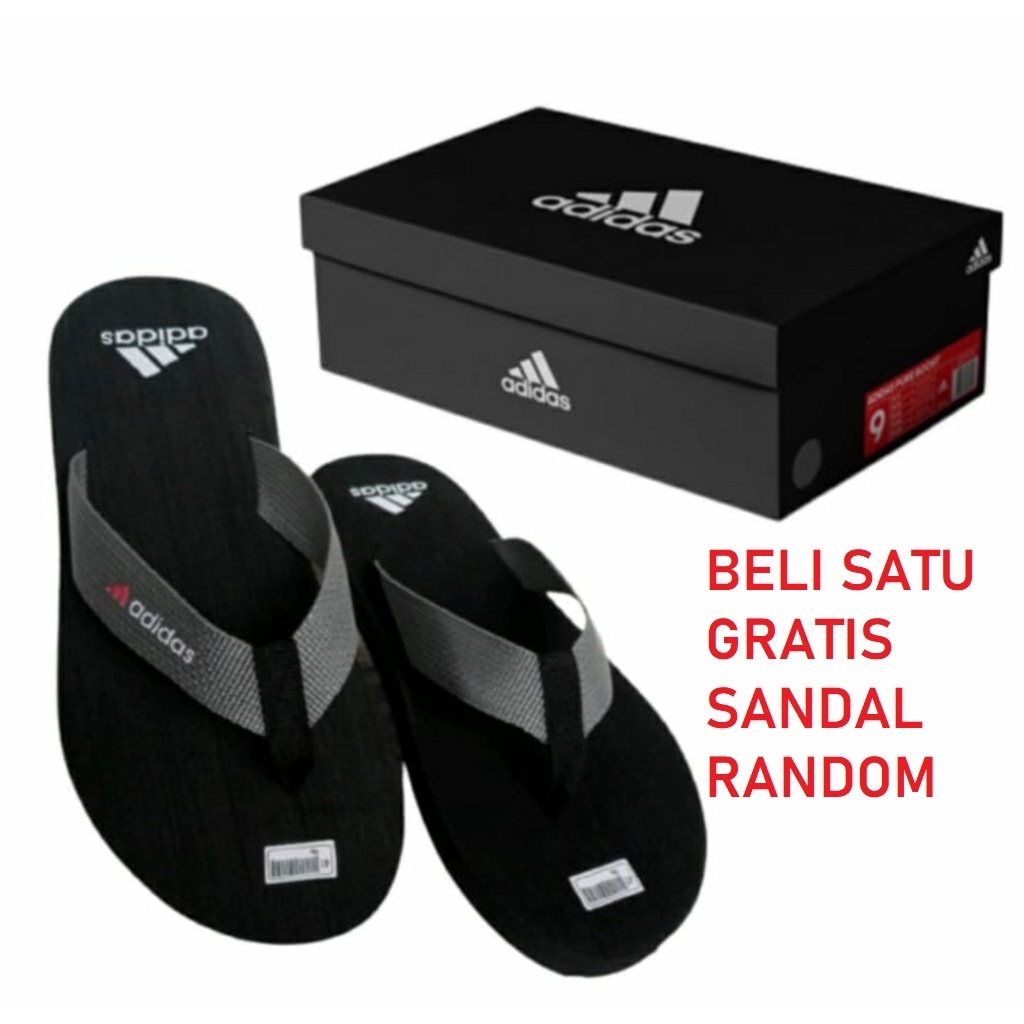 Jual Sandal Jepit Webing Pria ADS Beli 1 Gratis Sandal Random | Shopee Indonesia